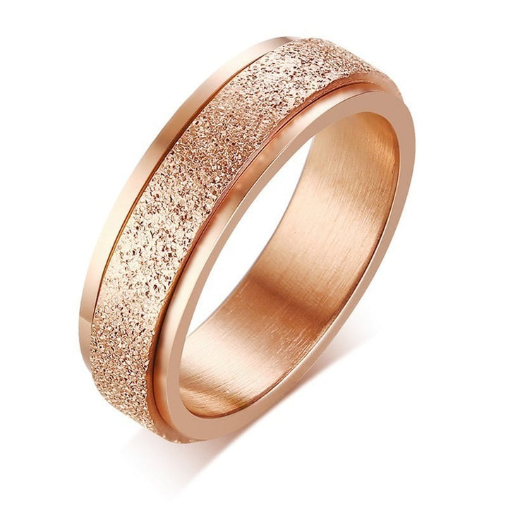 Bague anti-stress anneau tournant Rythme Cardiaque